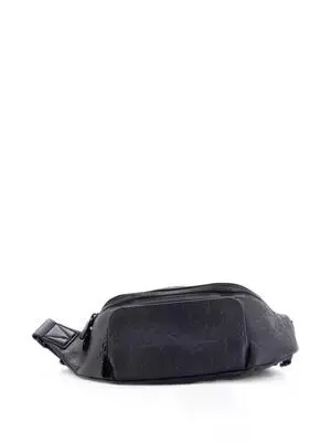 LOUIS VUITTON Rush Bumbag Monogram Shadow Leather Belt Bag - Black