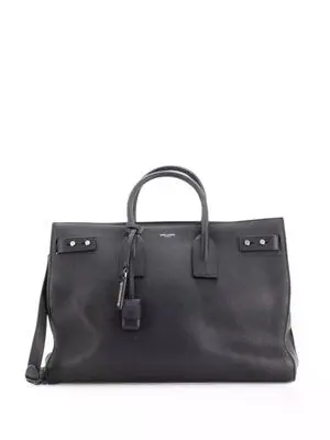 Saint Laurent Sac De Jour Souple Bag Leather Large Satchel - Black