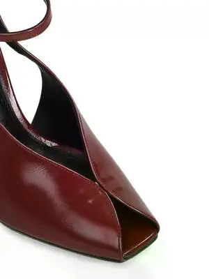 CHANTAL Buckle-fastening Peep-toe Pumps