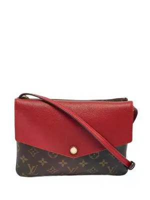 LOUIS VUITTON 2015 Twice Monogram Crossbody Bag - Red