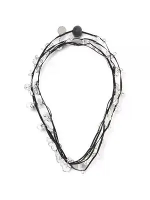 MARIA CALDERARA Crystal-embellished Necklace - Silver