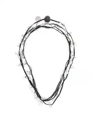 MARIA CALDERARA Crystal-embellished Necklace - Silver