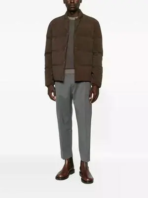 BRIGLIA 1949 Pleated Detail Cropped Trousers