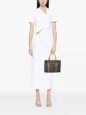 Celine Macadam Denim Handbag