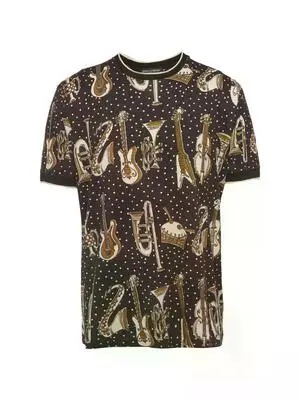 Dolce & Gabbana Musical-instrument-print T-shirt