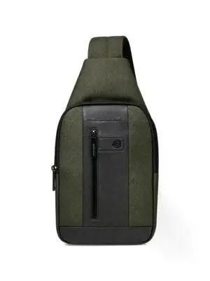 PIQUADRO Logo-panelled Backpack - Green