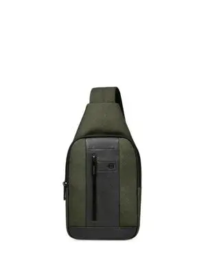 PIQUADRO Logo-panelled Backpack - Green
