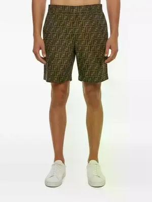 Fendi Ff Monogram Jacquard Shorts