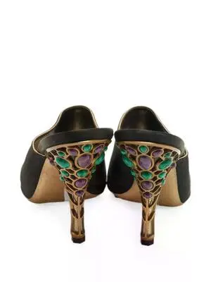 LOUIS VUITTON Embellished Open-toe Heeled Sandals