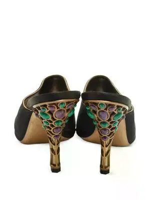 LOUIS VUITTON Embellished Open-toe Heeled Sandals