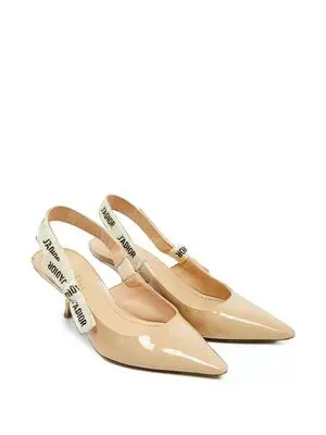 Dior J'adior Slingback Heeled Pumps - Neutrals