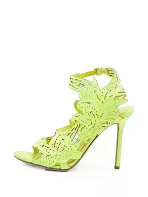 SERGIO ROSSI Laser-cut Ankle-strap Sandals