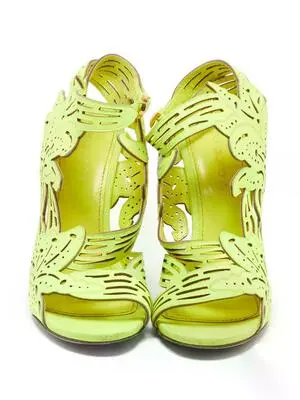 SERGIO ROSSI Laser-cut Ankle-strap Sandals