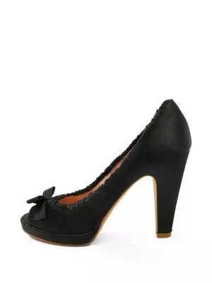 Marc Jacobs Satin Bow Peep-toe Pumps