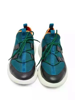 Hermès Duel Leather Panelled Sneakers