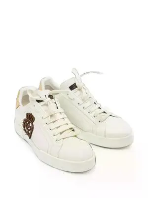 Dolce & Gabbana Portofino Crown-patch Low-top Sneakers