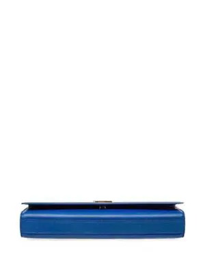 Saint Laurent Monogram Cassandre Clutch Bag - Blue