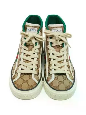 Gucci Tennis 1977 High-top Sneakers In Gg Supreme Canvas
