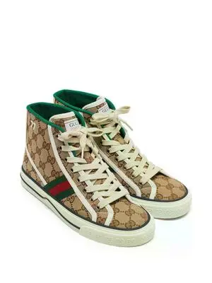 Gucci Tennis 1977 High-top Sneakers In Gg Supreme Canvas