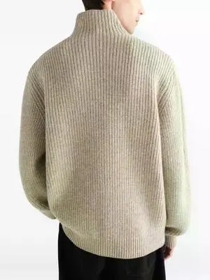 LEMAIRE High-neck Yak Alpaca Sweater - Neutrals