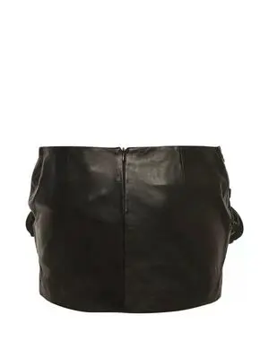 Magda Butrym Rose-appliqué Mini Skirt