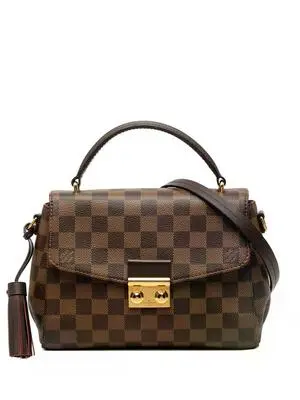 LOUIS VUITTON Damier Ebene Croisette Satchel - Brown