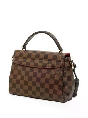 LOUIS VUITTON Damier Ebene Croisette Satchel - Brown