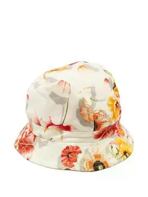 FERRAGAMO Printed Cotton Bucket Hat
