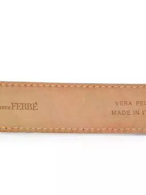 Gianfranco Ferre Sculpted-buckle Belt