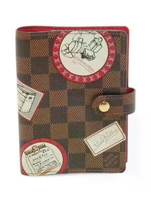 LOUIS VUITTON 2008 Damier Ebene Ring Agenda Cover - Brown