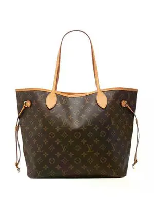 LOUIS VUITTON Monogram Neverfull Mm Tote Bag - Brown