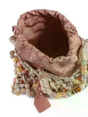 Kurt Geiger Beaded Macramé Shoulder Bag