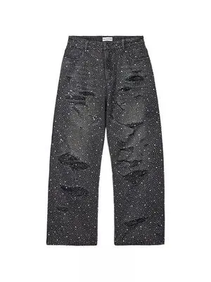 VALE FOREVER Crystal Rain Distressed Jeans