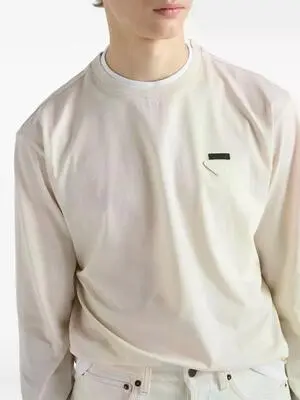 Prada Long-sleeved Cotton T-shirt