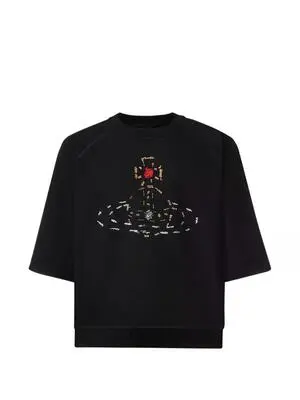 VIVIENNE WESTWOOD Short Sleeve Raglan Sweatshirt - Black