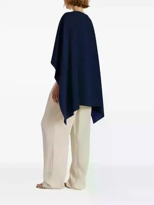 Alberta Ferretti Draped Asymmetric Cape