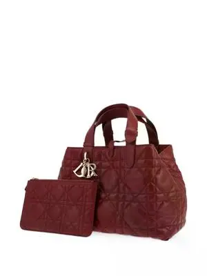 Dior 2020s Toujours Cannage Handbag - Red