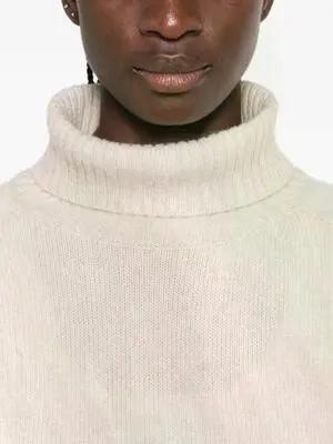 BEYOU Ribbed-knit Turtleneck Sweater