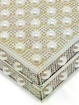 SOPHIA WEBSTER Clara Crystal Pearl Clutch Bag