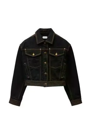Versace Denim Blouson Jacket With Medusa Buttons