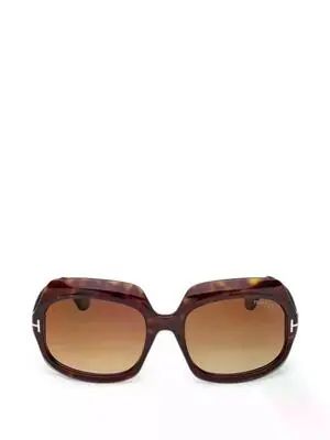 TOM FORD Ren Geometric Sunglasses - Brown