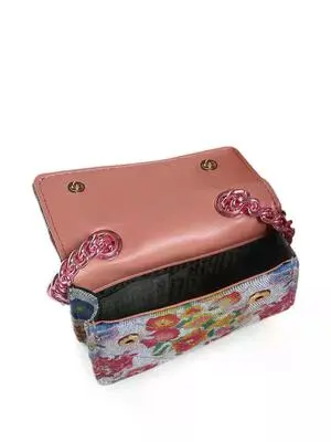 Kurt Geiger Micro Kensington Quilted Floral Shoulder Bag