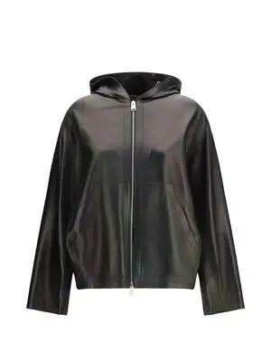 Khaite Darlu Hooded Leather Jacket