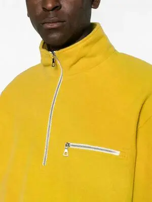 RIER Zip-fastening Fleece Sweatshirt - Yellow
