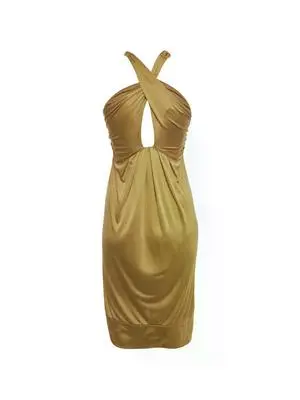 Diane Von Furstenberg Halterneck Draped Mini Dress