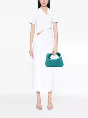 Bottega Veneta 2012-2026 Mini Nappa Intrecciato Jodie Hobo Bag - Blue