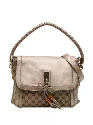 Gucci 2016-2026 Gg Canvas Bella Flap Satchel - Neutrals