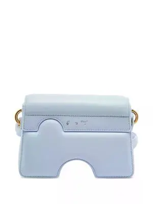 Off-White Burrow 22 Leather Shoulder Bag - Blue