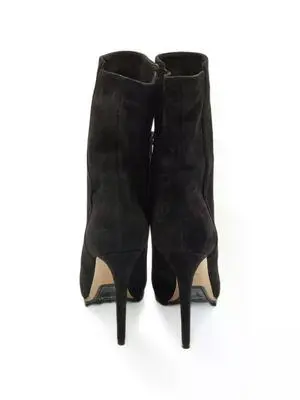 LE SILLA Suede Ankle Boots With Stiletto Heel