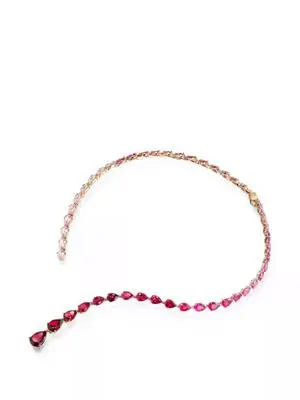 ANABELA CHAN 18k Rose Gold Vermeil Lab-grown Ruby And Sapphire Necklace - Pink
